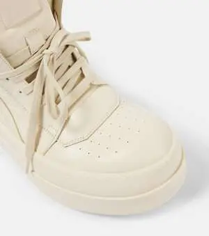 Rick Owens Bumper Leather High-top Sneakers