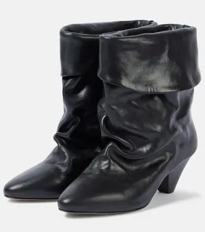 Isabel Marant Étoile Ryska Leather Ankle Boots