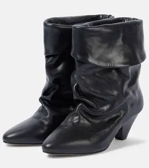 Isabel Marant Étoile Ryska Leather Ankle Boots