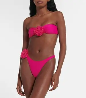 SAME Rose Bandeau Bikini Top - Pink