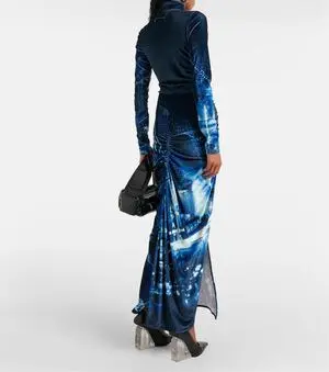 JEAN PAUL GAULTIER Pigalle Printed Maxi Dress