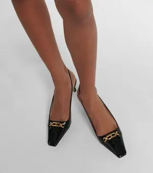 TOM FORD Whitney 55 Patent Leather Slingback Pumps - Black