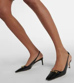 TOM FORD Whitney 55 Patent Leather Slingback Pumps - Black