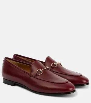 Gucci Jordaan Horsebit Loafers - Red