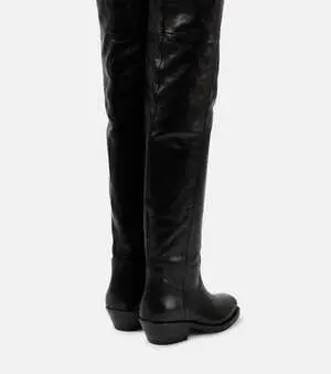 Isabel Marant Amati Leather Knee-high Boots