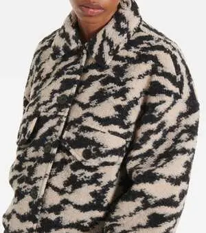 MARANT ETOILE Ferida Printed Wool-blend Jacket - Multicoloured
