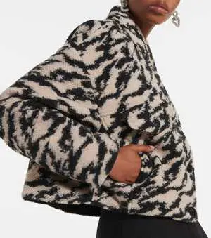 MARANT ETOILE Ferida Printed Wool-blend Jacket - Multicoloured