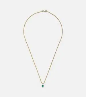 ANITA KO 18kt Yellow Necklace With Emerald Pendant - Gold