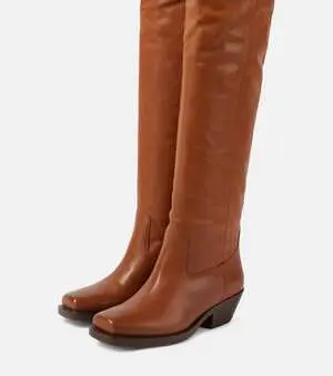 Isabel Marant Amati Leather Over-the-knee Boots