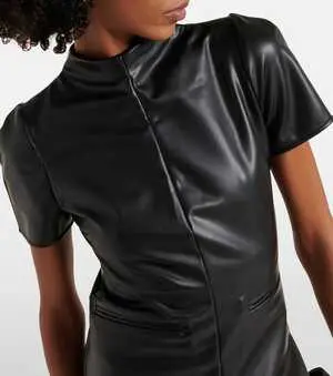 COURREGES Courrèges Faux Leather Mini Dress