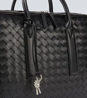 Bottega Veneta Getaway Large Leather Briefcase - Black