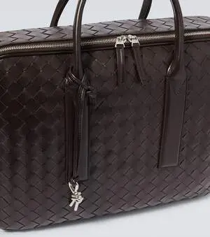 Bottega Veneta Getaway Large Leather Briefcase - Black