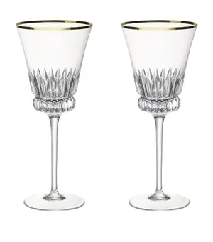 VILLEROY & BOCH Grand Royal Gold Red Wine Glasses - Clear