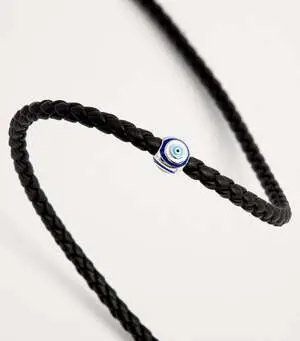 Tateossian Recycled Corn Cable Evil Eye Bracelet