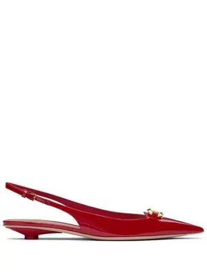 Valentino Garavani 20mm Vlogo The Bold Edition Ballet Flats - Red