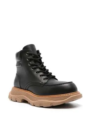 Alexander McQueen Leather Ankle Boots