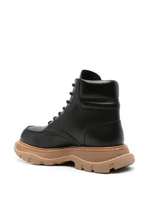 Alexander McQueen Leather Ankle Boots