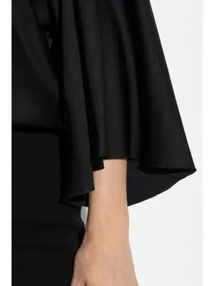 Rick Owens Cylinder Draped Sleeve Top - Black