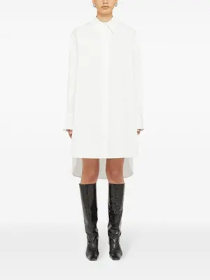 JIL SANDER Long-sleeve Shirt Dress - White