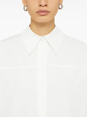 JIL SANDER Long-sleeve Shirt Dress - White