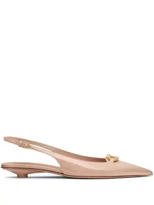 Valentino Garavani 20mm Vlogo The Bold Edition Ballet Flats - Pink