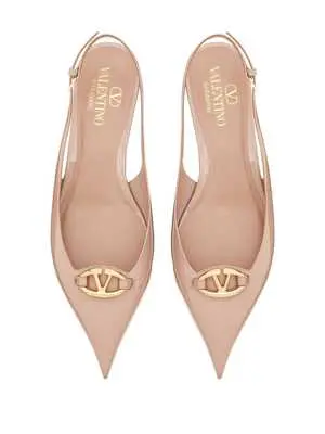 Valentino Garavani 20mm Vlogo The Bold Edition Ballet Flats - Pink