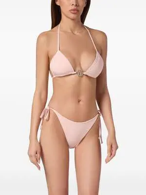 Philipp Plein Logo-plaque Bikini Set - Pink