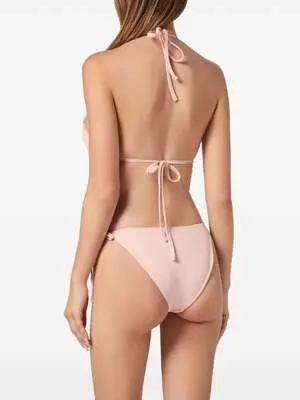 Philipp Plein Logo-plaque Bikini Set - Pink