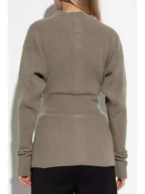 Rick Owens Ribbed-knit Wool Jumper - Green