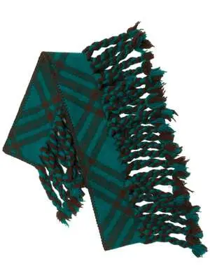 Burberry Check Wool Skinny Scarf