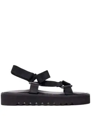 SCAROSSO Wooster V Suede Sandals - Black
