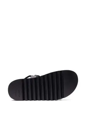 SCAROSSO Wooster V Suede Sandals - Black