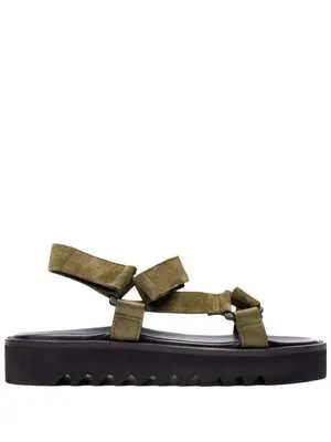 SCAROSSO Wooster V Suede Sandals - Green