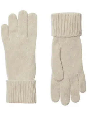 Burberry Cashmere Blend Gloves - Neutrals
