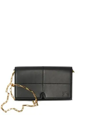 Burberry Snip Leather Chain Wallet - Black