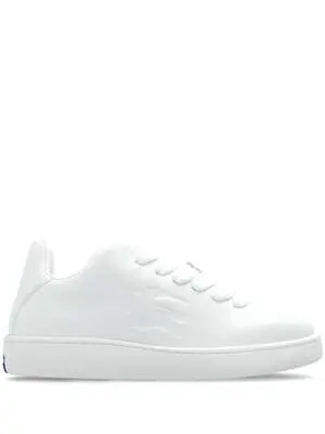 Burberry Leather Sneakers With Metal Detail