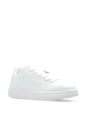 Burberry Leather Sneakers With Metal Detail