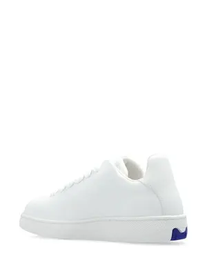 Burberry Leather Sneakers With Metal Detail