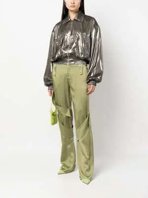 Blumarine Metallic Bomber Jacket