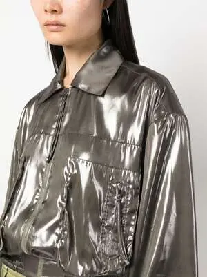Blumarine Metallic Bomber Jacket
