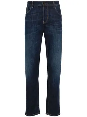PT TORINO Washed Slim Fit Jeans - Blue