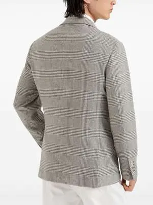 Brunello Cucinelli Single-breasted Checked Blazer