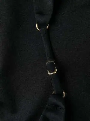NOIRE SWIMWEAR Tonal-stitch Detail Bikini Set - Black