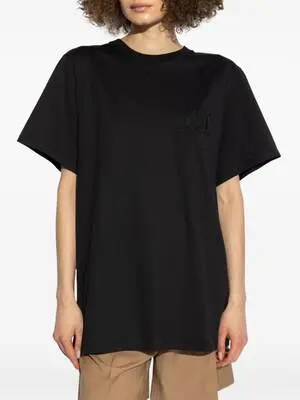 Max Mara Monogram-embroidered T-shirt - Black