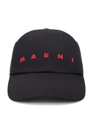 Marni Canvas Baseball Cap - Black