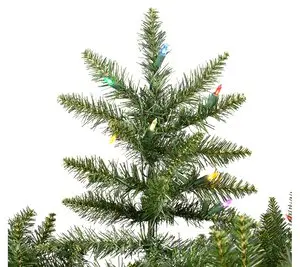 VICKERMAN 7.5' Prelit Camdon Fir Artificial Christmas Tree