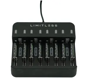 LIMITLESS Rechargeable Batteries With Digital Charging Dock