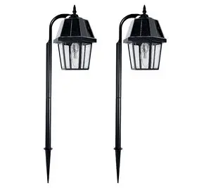 GAMA SONIC Gamasonic 2pk Solar Garden Light Shepherd Hooks