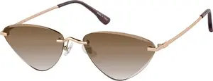 Zenni Cat-eye Metal Frame Sunglasses - Gold