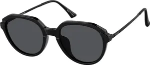 Zenni Sunglasses Full Rim Geometric Frame - Black